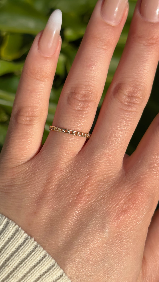 14K Gold Micro Cuban Link Band – Justin's Jewelers